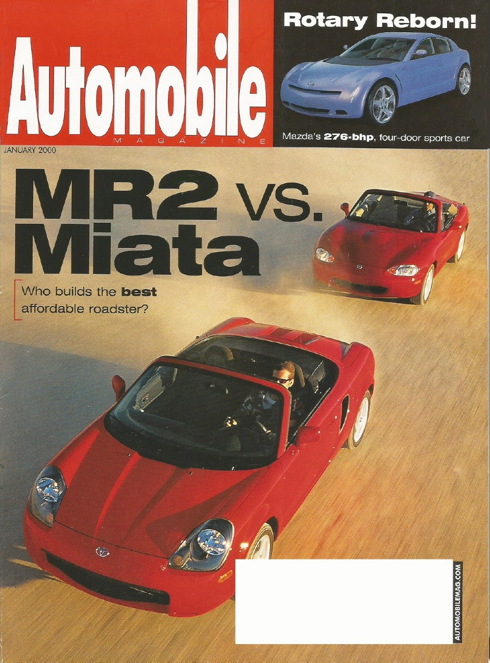 AUTOMOBILE 2000 JAN - RX-EVO l, MRS vs. MIATA, 300M - 2000-2009 - JIM'S ...