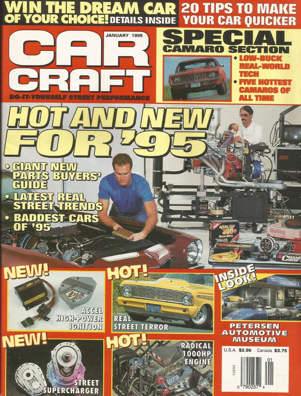 CAR CRAFT 1995 JAN - COPO CAMARO, 10sec TEMPEST, AAR - 1990-1999 - JIM ...
