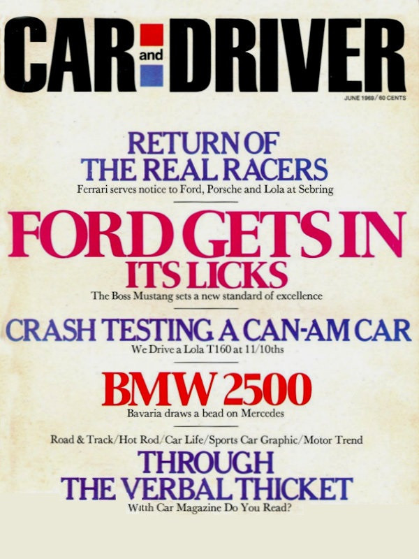 CAR & DRIVER 1969 JUNE - AUSTIN, HRG, BOSS 302, SIMCA - 1961-1969 - JIM ...
