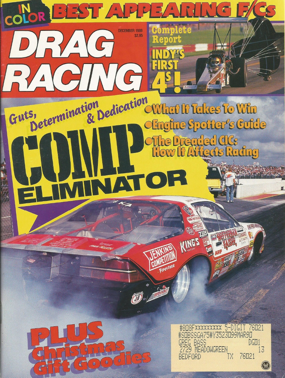 DRAG RACING 1989 FEB - NORWOOD, McEWEN, VANCE, SWANEY, FREMONT - DRAG ...