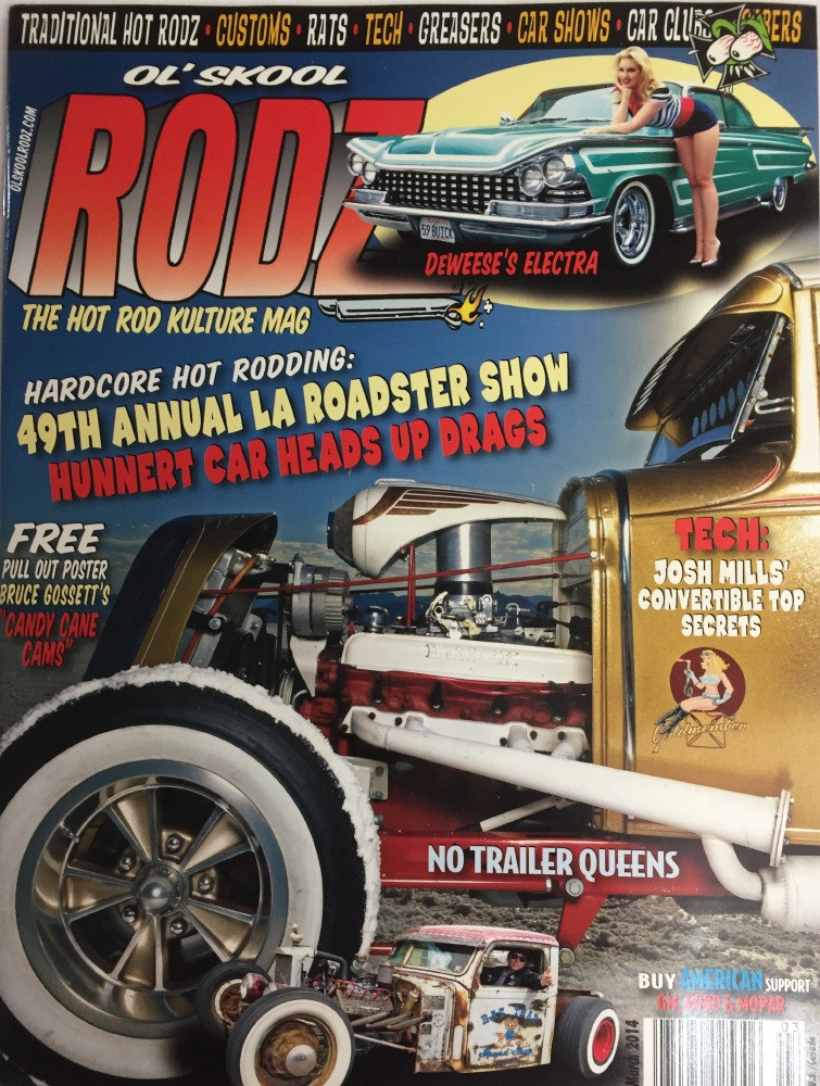 OL' SKOOL RODZ 2014 MAR - DEWEESE'S ELECTRA, CANDY CANE CAMS, CONV TOP ...