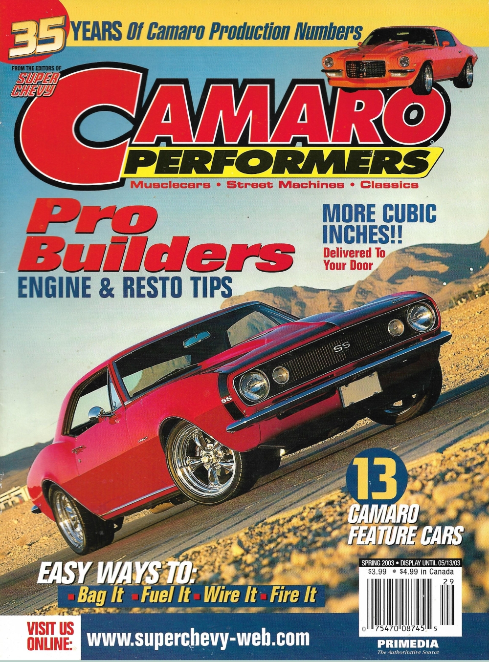 CAMARO PERFORMERS 2003 SPRING - PRO BLDRS ENGINE & RESTO TIPS,13 ...