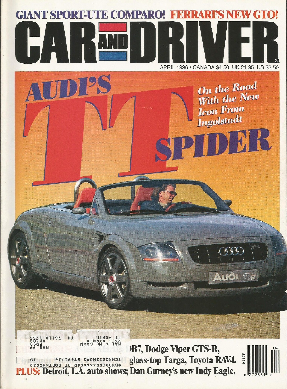 CAR & DRIVER 1996 APR - VIPER GTS-R, EXCALIBER COBRA - 1990-1999 - JIM ...