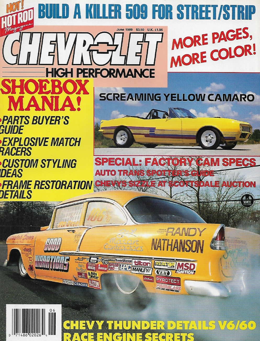 CHEVROLET HIGH PERFORMANCE 1989 JUNE - CHEVY THUNDER V6/60, GOOD VIBES ...