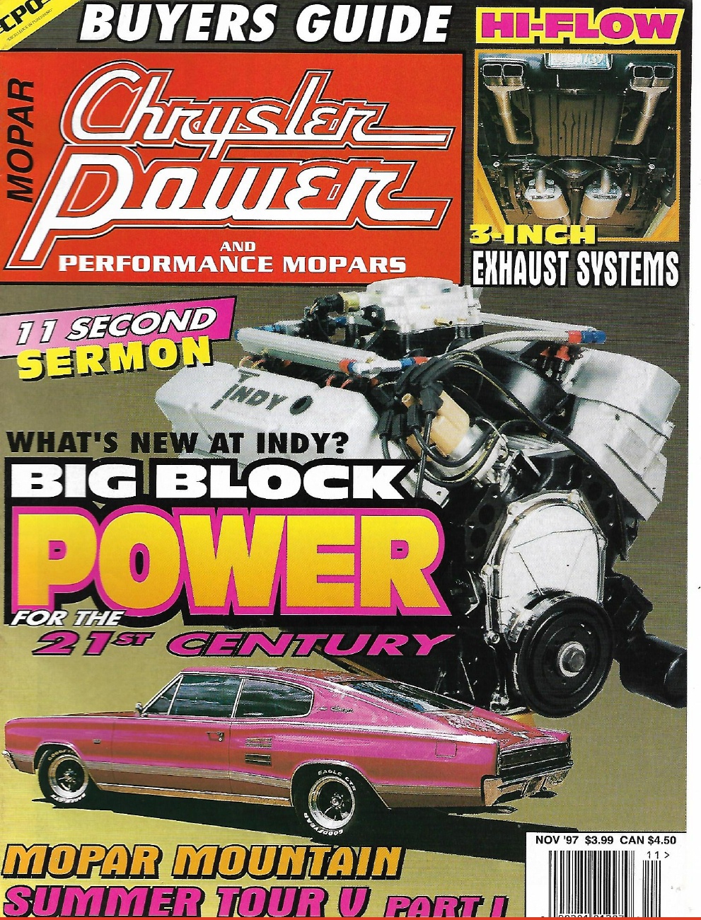 CHRYSLER POWER 1997 NOV - HI-FLOW EXHAUST, INDY BIG BLOCK, SUMMER TOUR ...