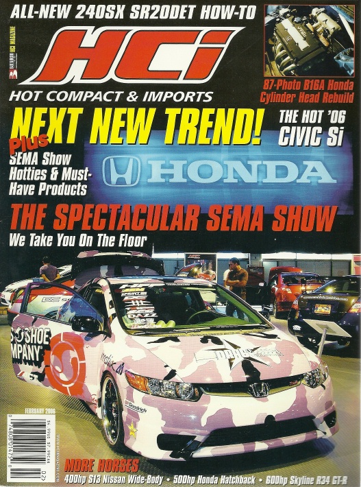 HCI - HOT COMPACT & IMPORTS 2006 FEB - BACK ISSUE CAR MAGAZINE - HCI ...