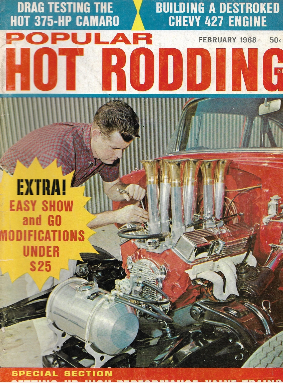 POPULAR HOT RODDING 1968 FEB - L78 & SST-X TEST, 369 RAT, 383 ROAD ...