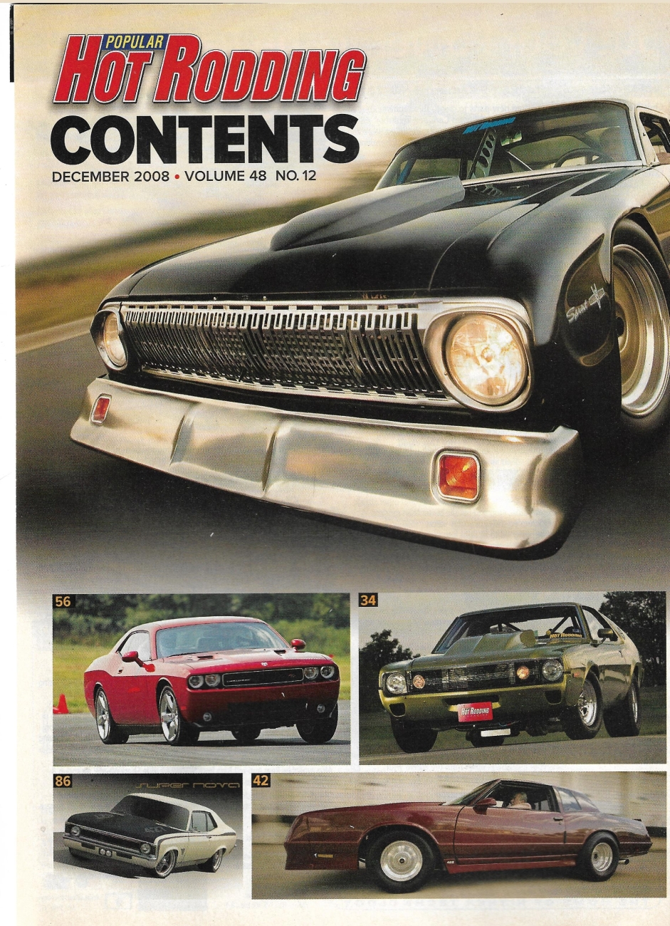 POPULAR HOT RODDING 2008 DEC - NEW HEMI CHALLENGER R/T, KILLER FALCON ...