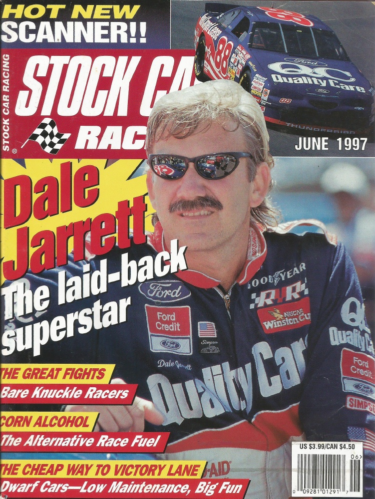 STOCK CAR RACING 1997 JUNE - Dale Jarrett, Dale Planck, Sabates, Huston ...