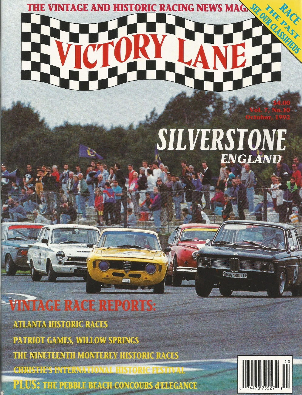 VICTORY LANE 1992 OCT - THE VINTAGE & HISTORIC RACING NEWS MAGAZINE ...