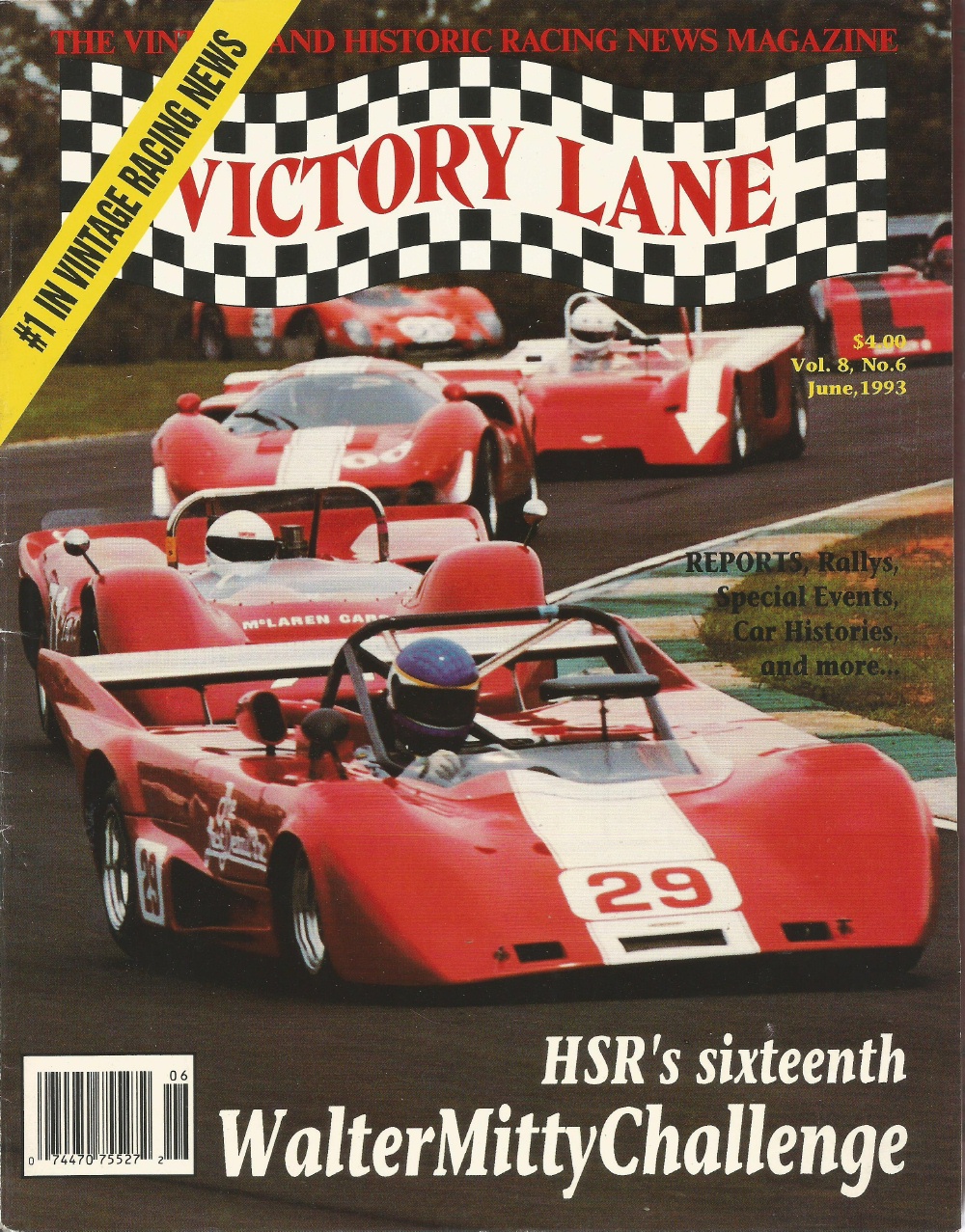 VICTORY LANE 1993 JUNE - THE VINTAGE & HISTORIC RACING NEWS MAGAZINE ...