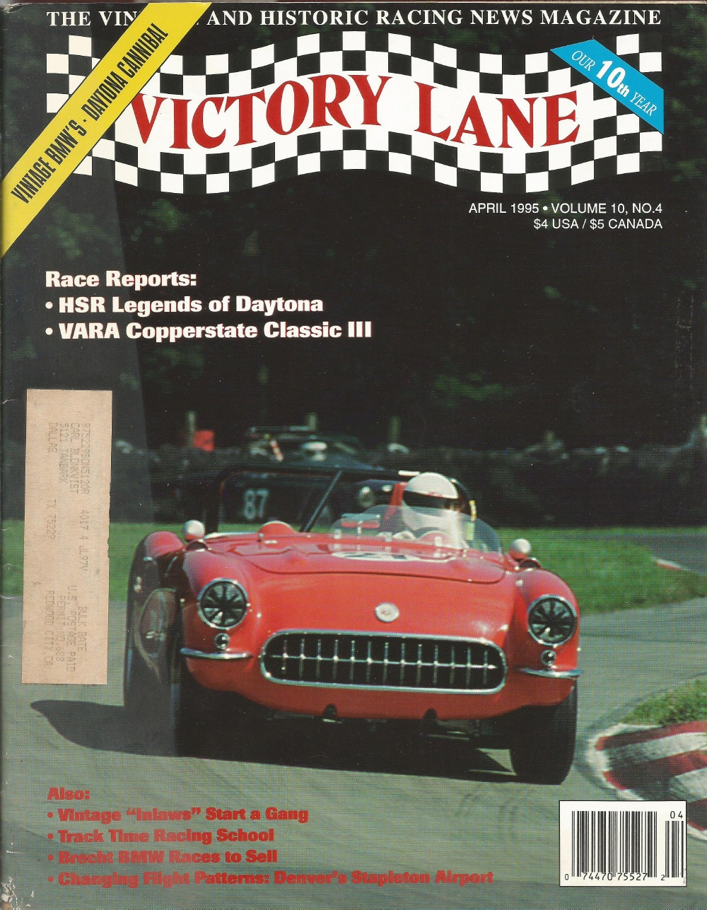 VICTORY LANE 1995 APR - THE VINTAGE & HISTORIC RACING NEWS MAGAZINE ...